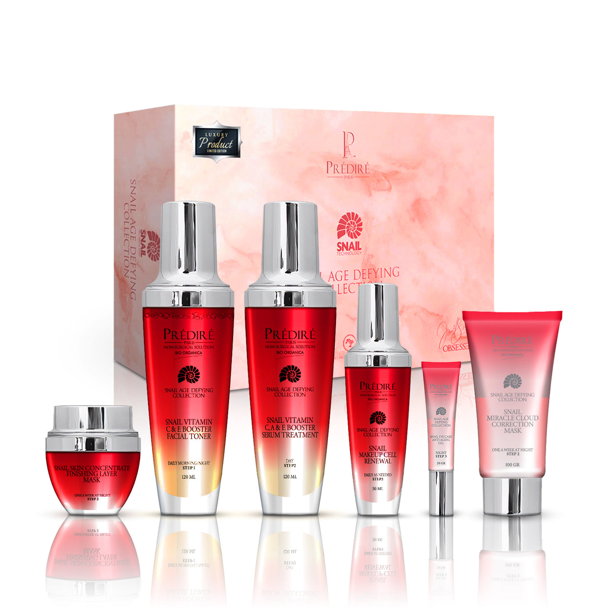 Snail Age-Defying Collection | Concentrate, Serum, Gel, Renewal, Mask ...