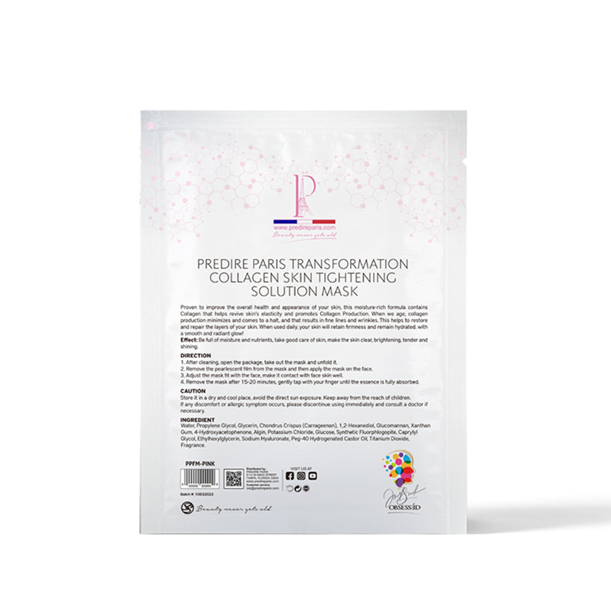Predire Paris Transformation Collagen Skin Tightening Solution Mask ...